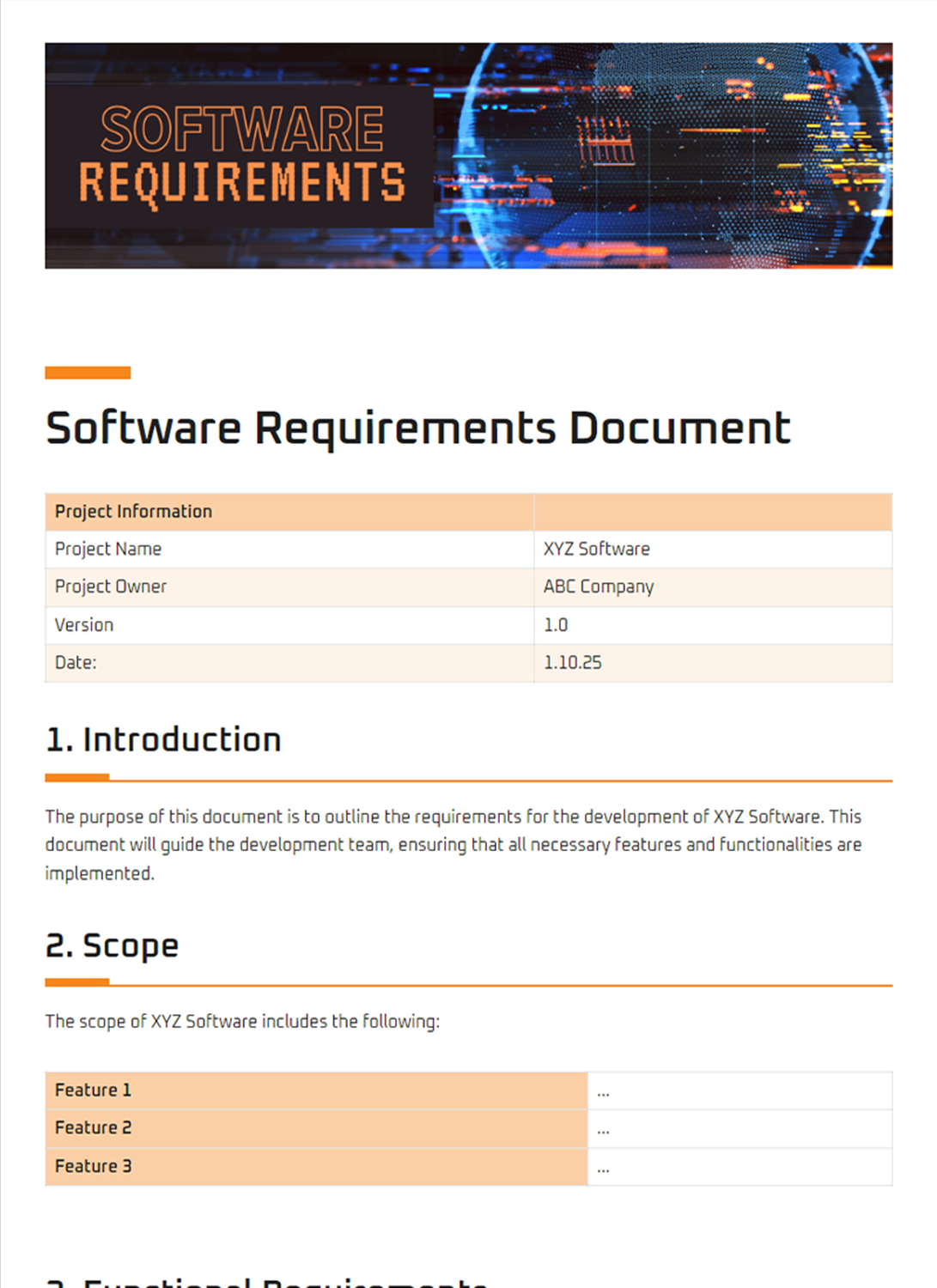Software Design Document Template | Bit.ai